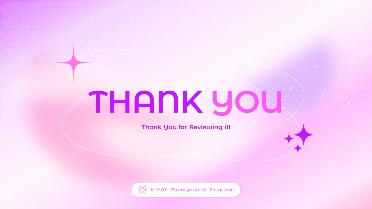 K-pop Entertainment Management Interactive Presentation Deck