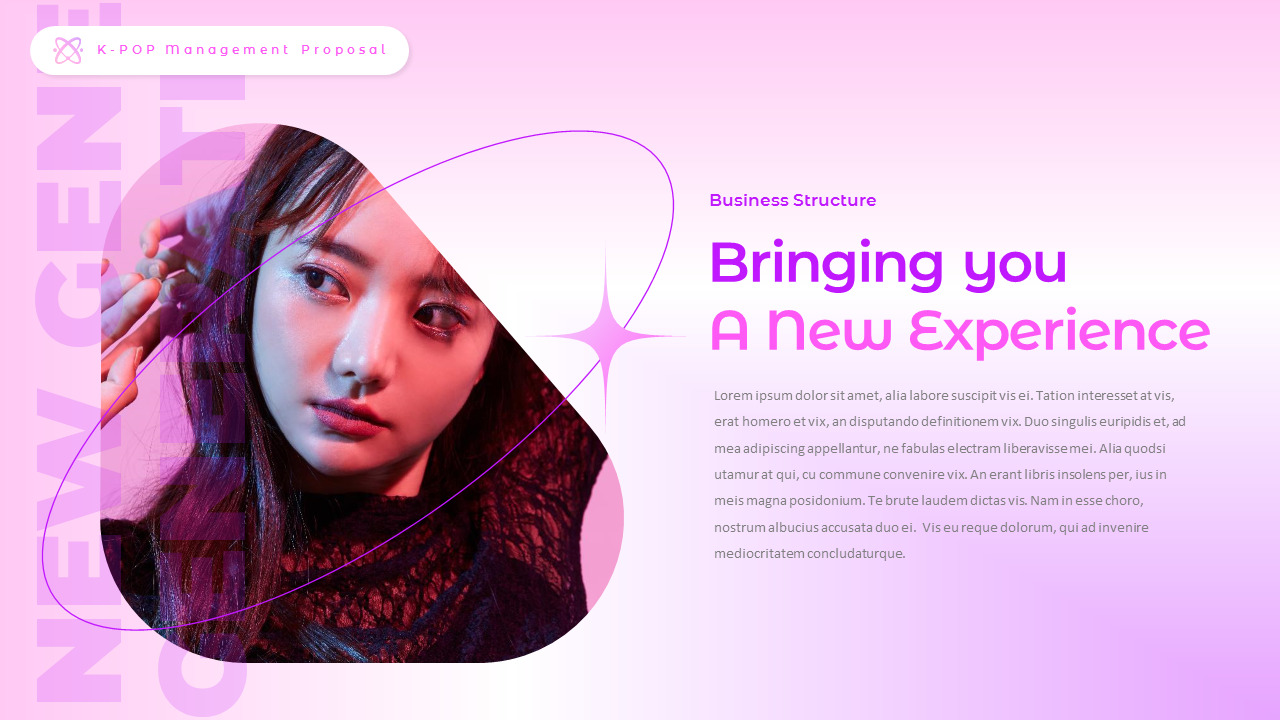 K-POP Entertainment Management template design