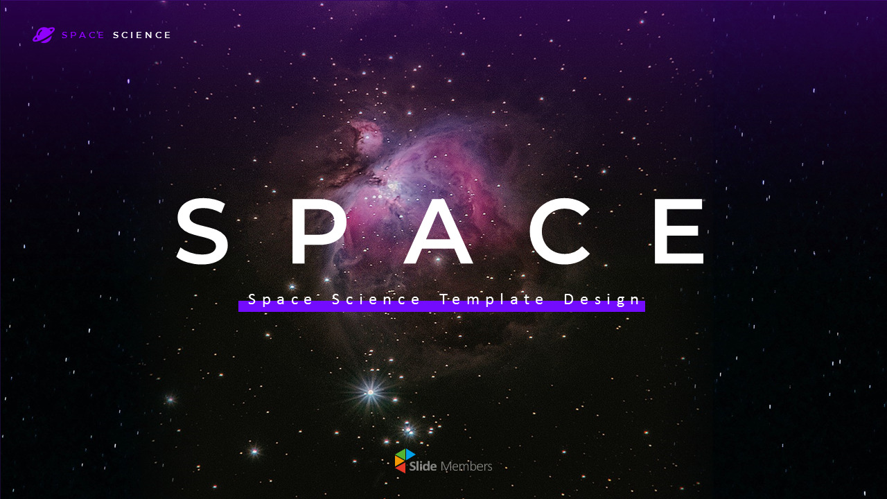 Ciencia espacial plantilla de presentación