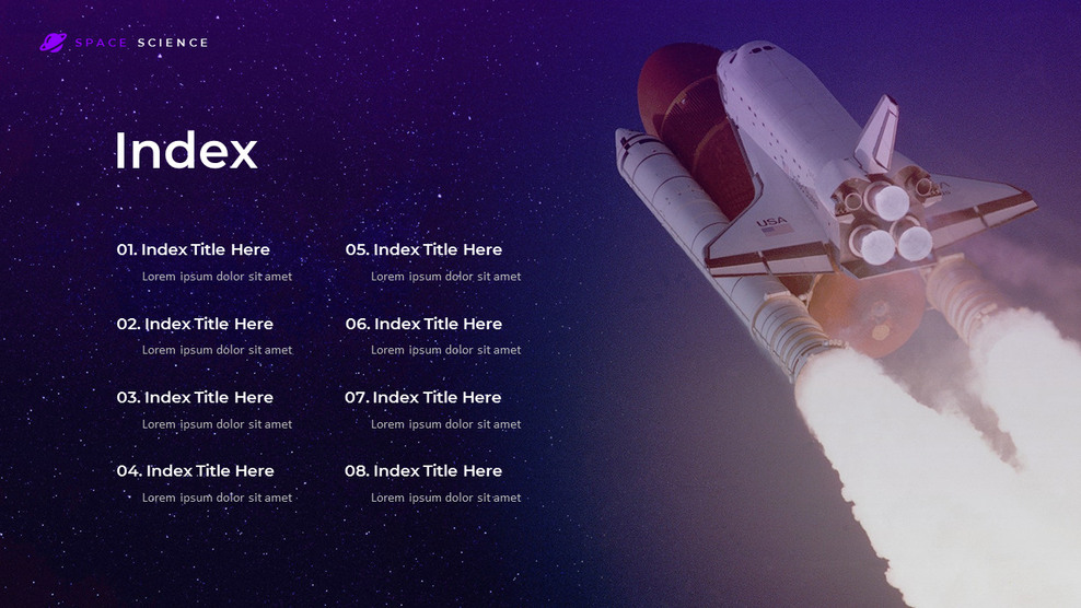 Space Science presentation template