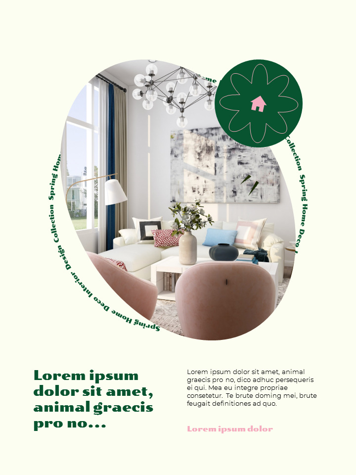 Spring Home Deco Interior Design Product Pitch Presentation Template