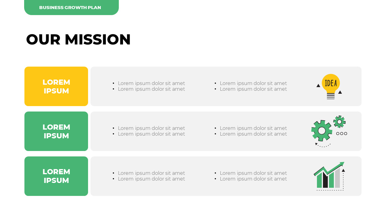 Startup Business Growth Plan Google Slides Templates