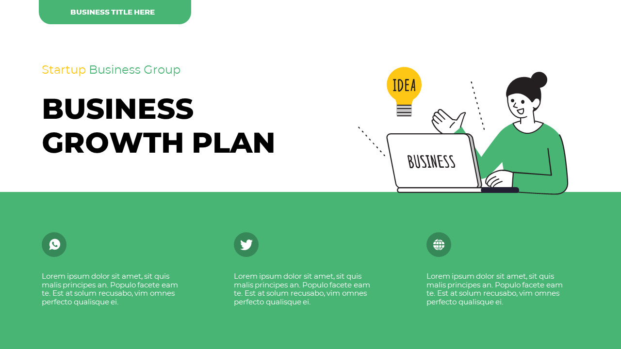 Startup Business Growth Plan Templates for PowerPoint