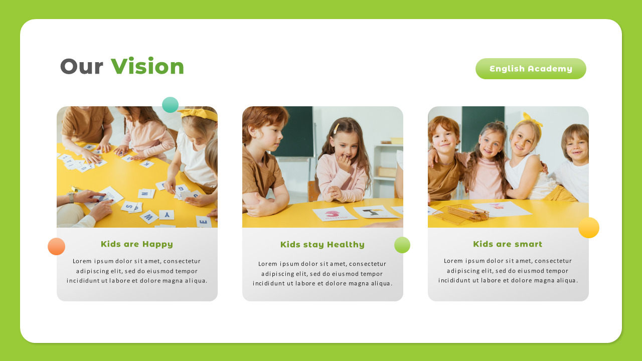 English Academy Introduction Easy PPT Template