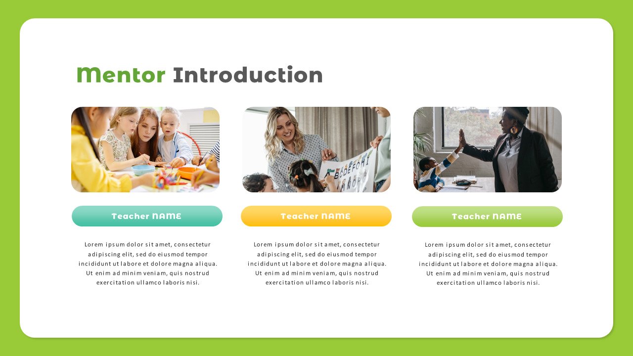 English Academy Introduction Easy PPT Template