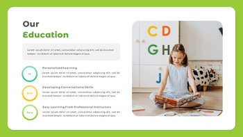 English Academy Introduction Easy PPT Template