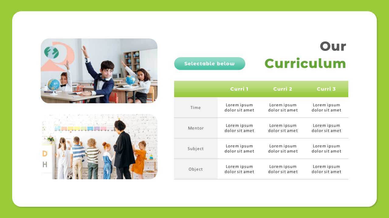 English Academy Introduction Easy PPT Template