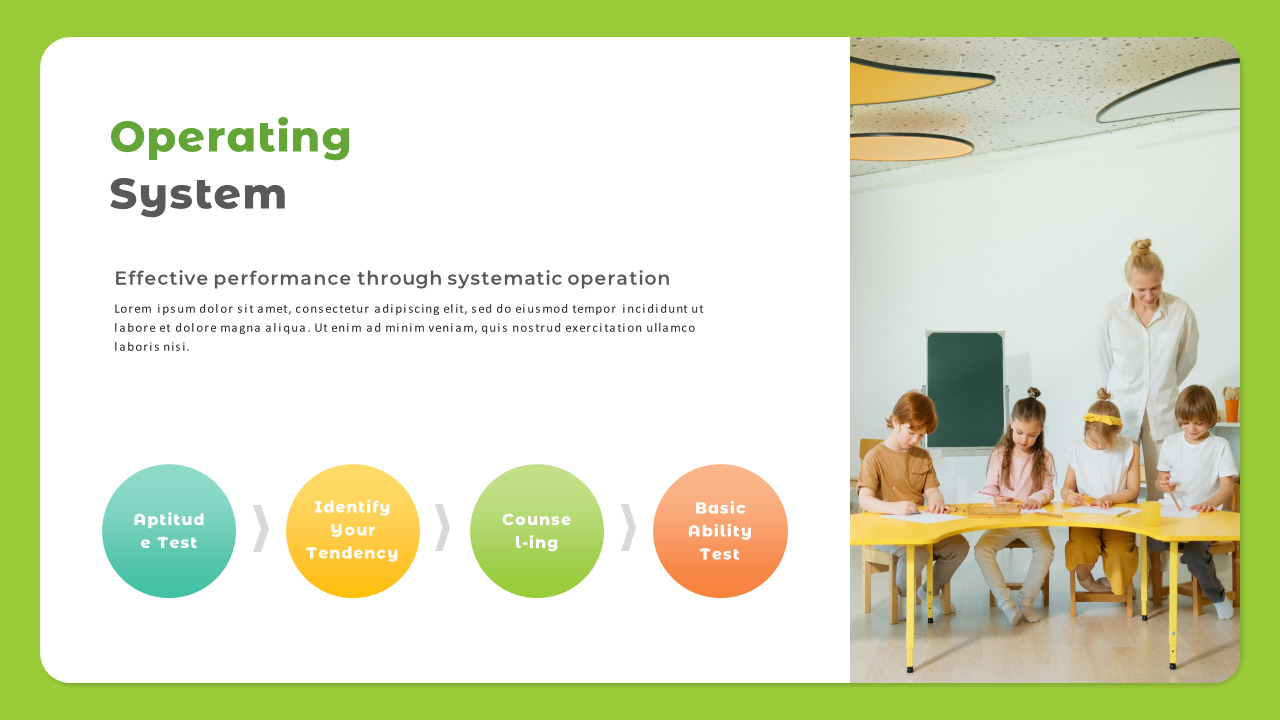 English Academy Introduction Easy PPT Template