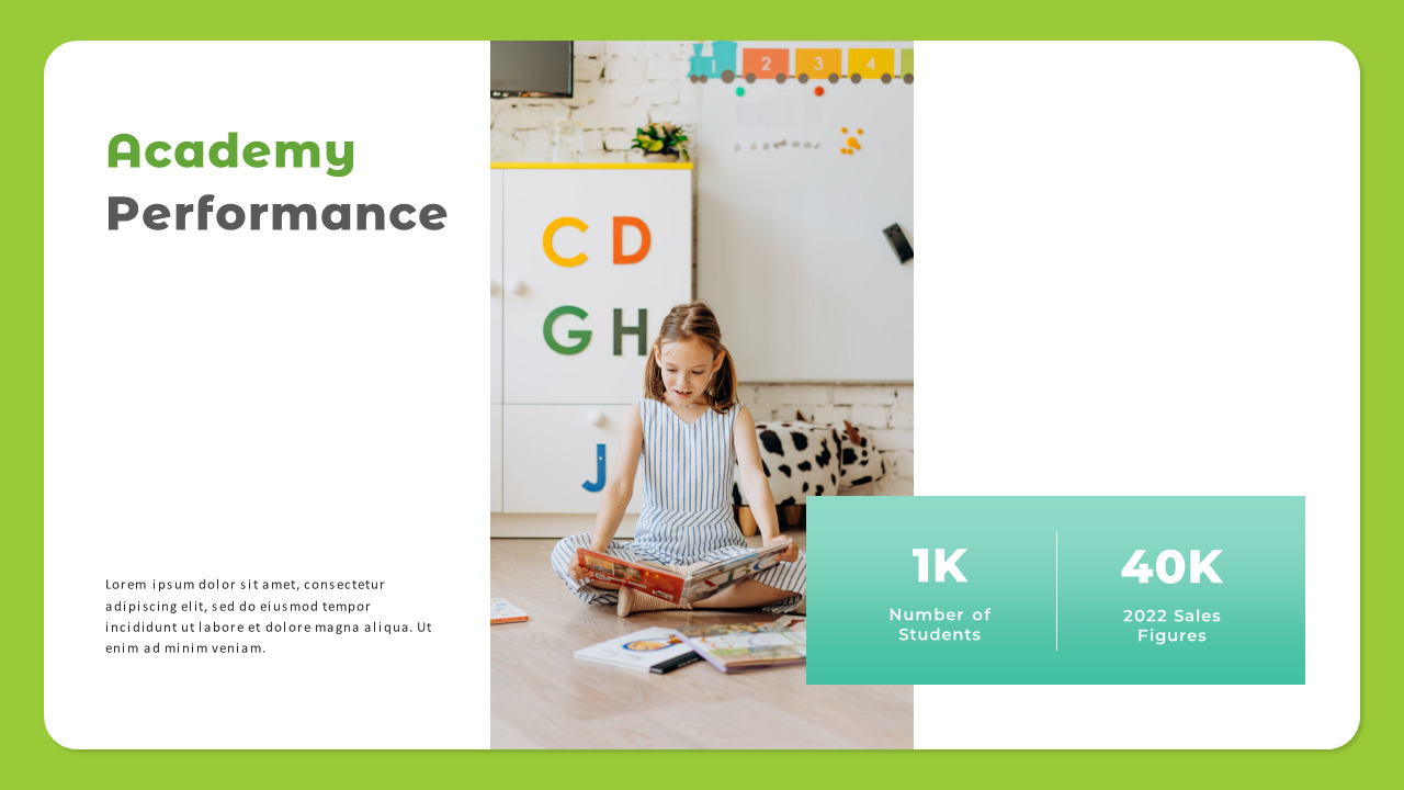 English Academy Introduction Easy PPT Template