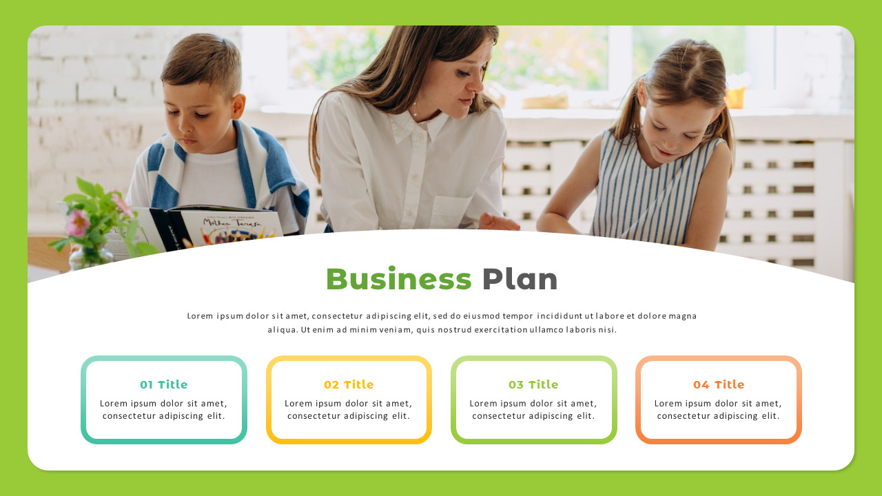 English Academy Introduction Easy PPT Template