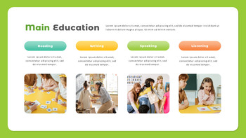 English Academy Introduction Easy PPT Template