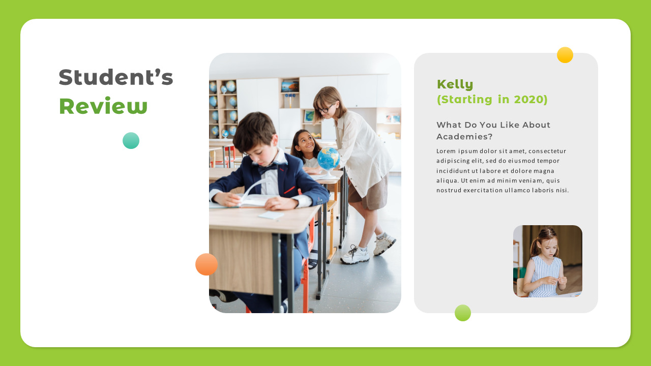 English Academy Introduction Easy PPT Template