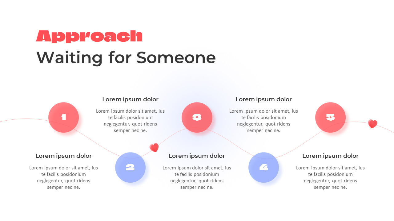 Find Your Love Dating App minimalist powerpoint template