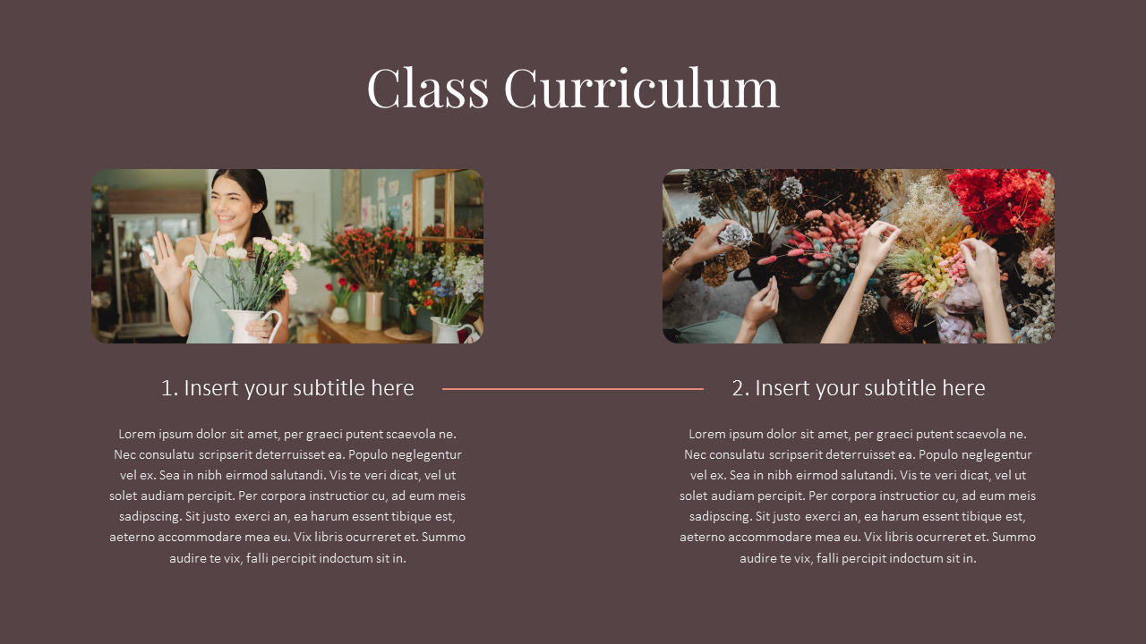 Floral Design Class Presentation PowerPoint|Lifestyle|Templates