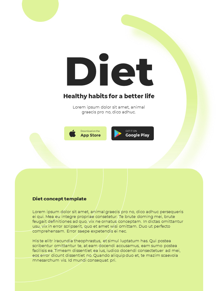 Healthy Diet Plan template ppt