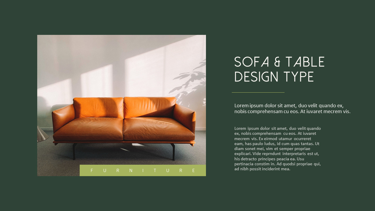 Home & Living Interior ppt template for pitch deck|Construction