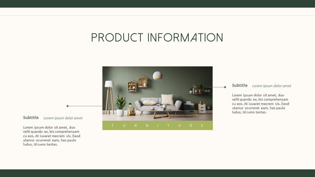 Home & Living Interior ppt template for pitch deck|Construction