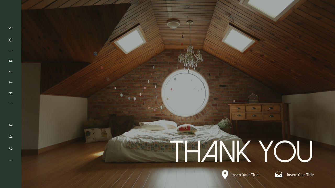 Home & Living Interior ppt template for pitch deck|Construction