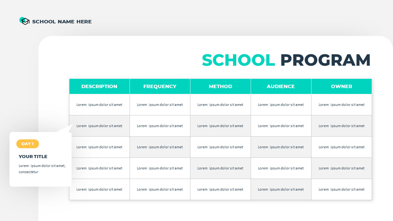 School Education PowerPoint Templates