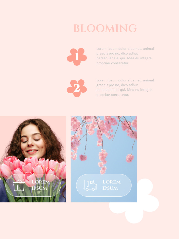 Spring Sale Coupon Event brochure design template