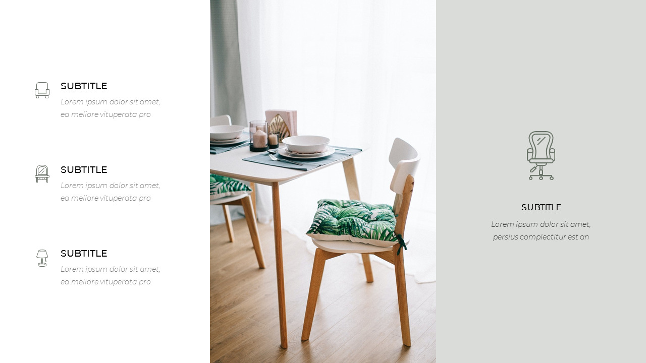 Wood Furniture elegant powerpoint templates