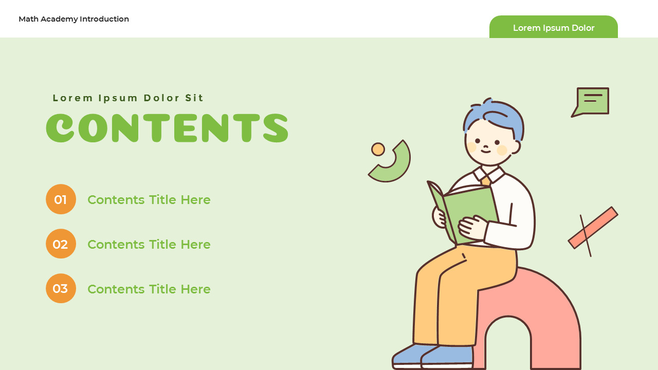 Math Academy Introduction Easy Presentation Template