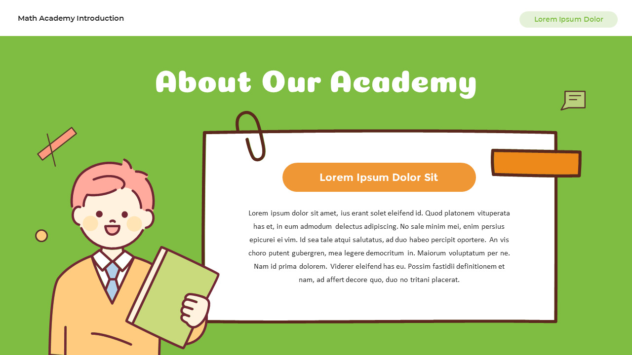 Math Academy Introduction Easy Presentation Template