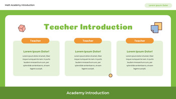 Math Academy Introduction Easy Presentation Template