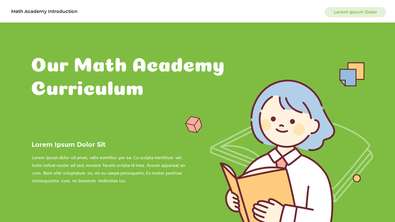 Math Academy Introduction Easy Presentation Template