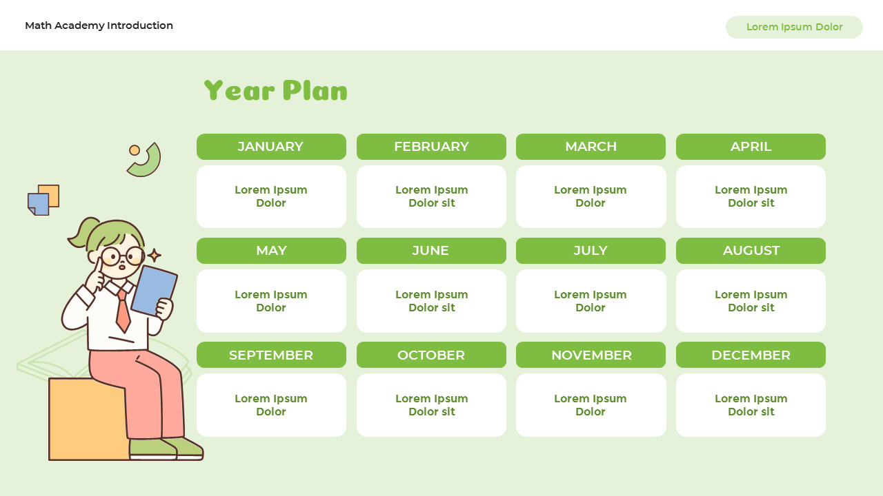 Math Academy Introduction Easy Presentation Template