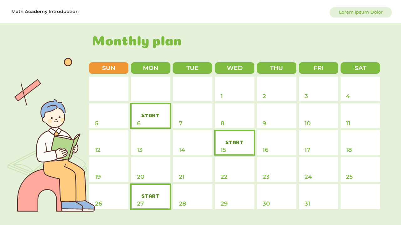 Math Academy Introduction Easy Presentation Template