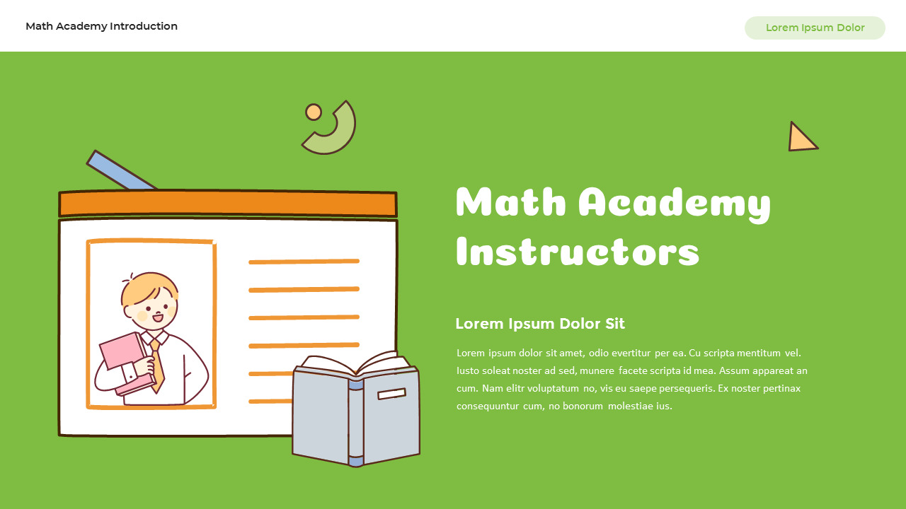 Math Academy Introduction Easy Presentation Template