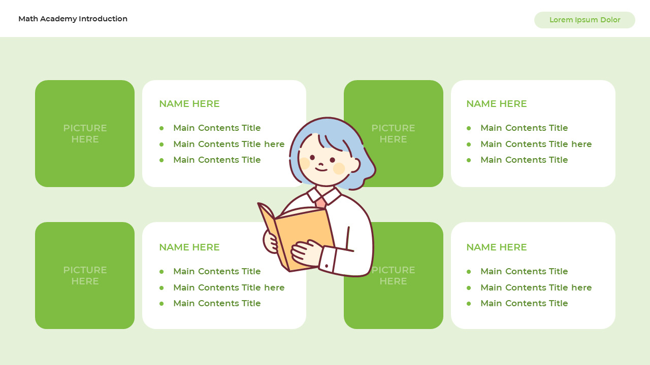 Math Academy Introduction Easy Presentation Template