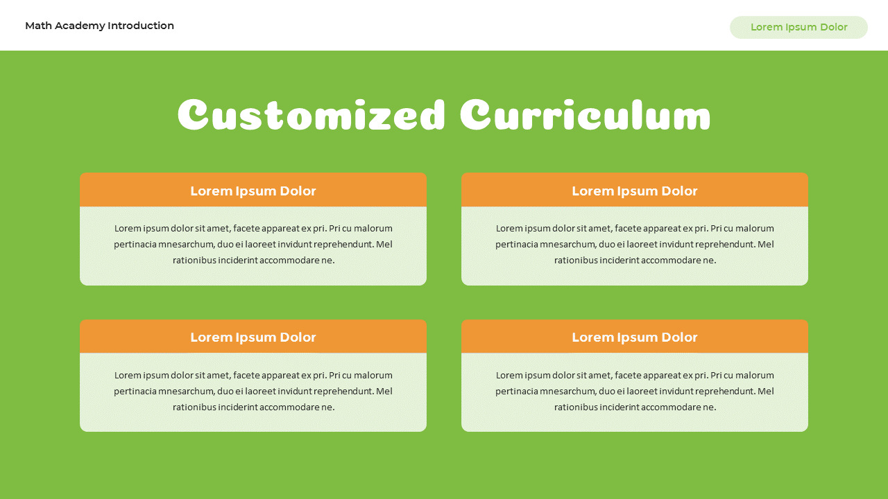 Math Academy Introduction Easy Presentation Template
