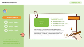 Math Academy Introduction Easy Presentation Template