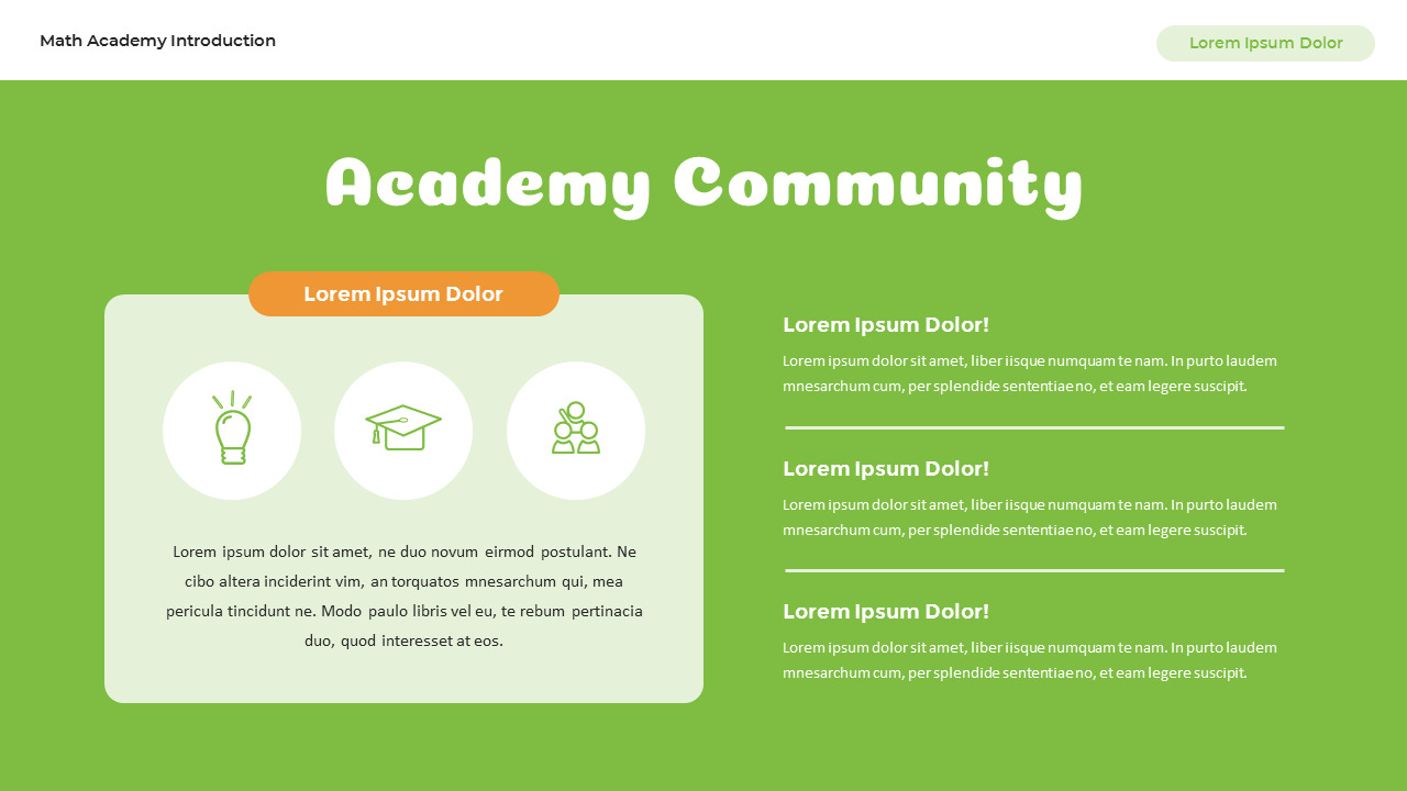 Math Academy Introduction Easy Presentation Template