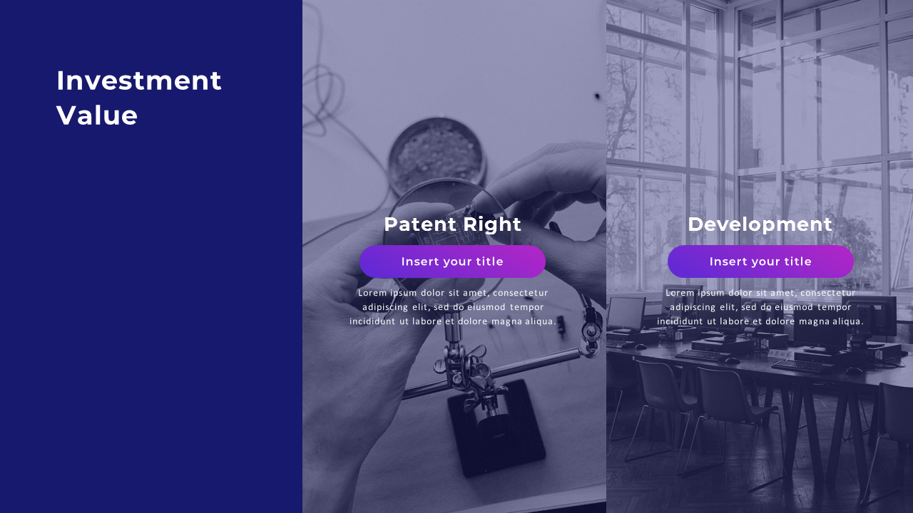 Semiconductor Investment Report plantillas de presentaci n