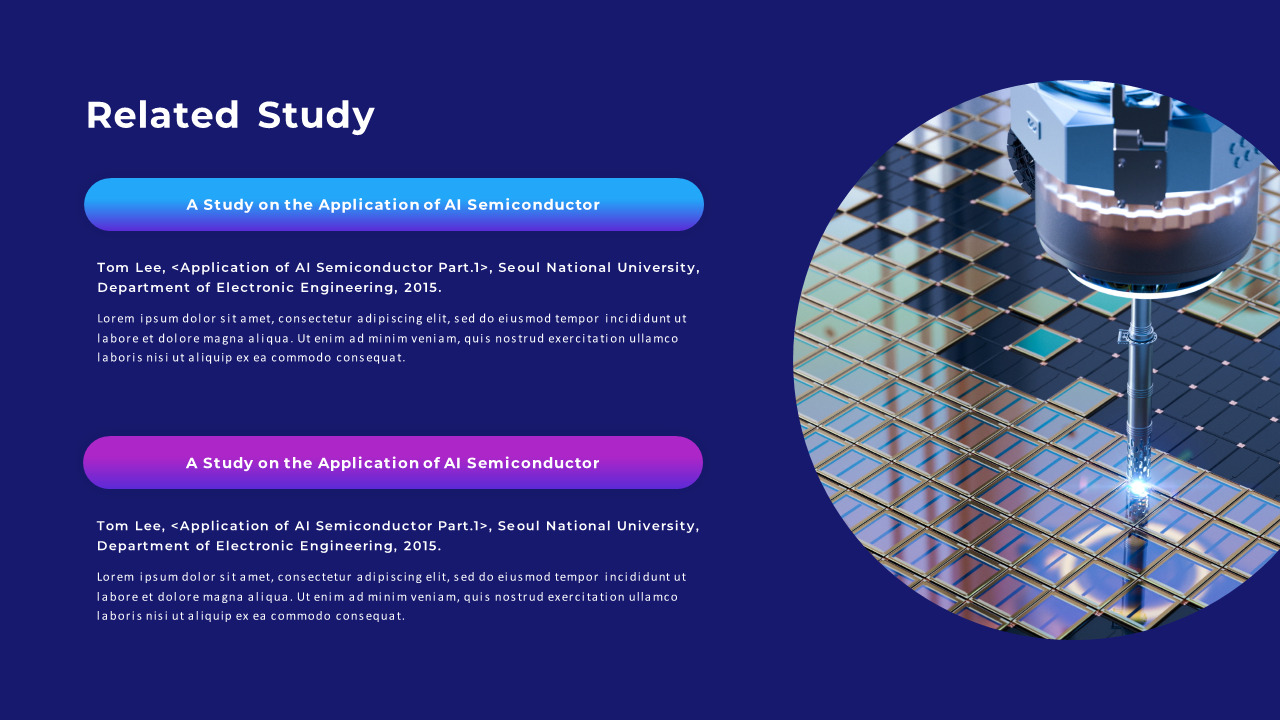 Semiconductor Investment Report plantillas de presentaci n