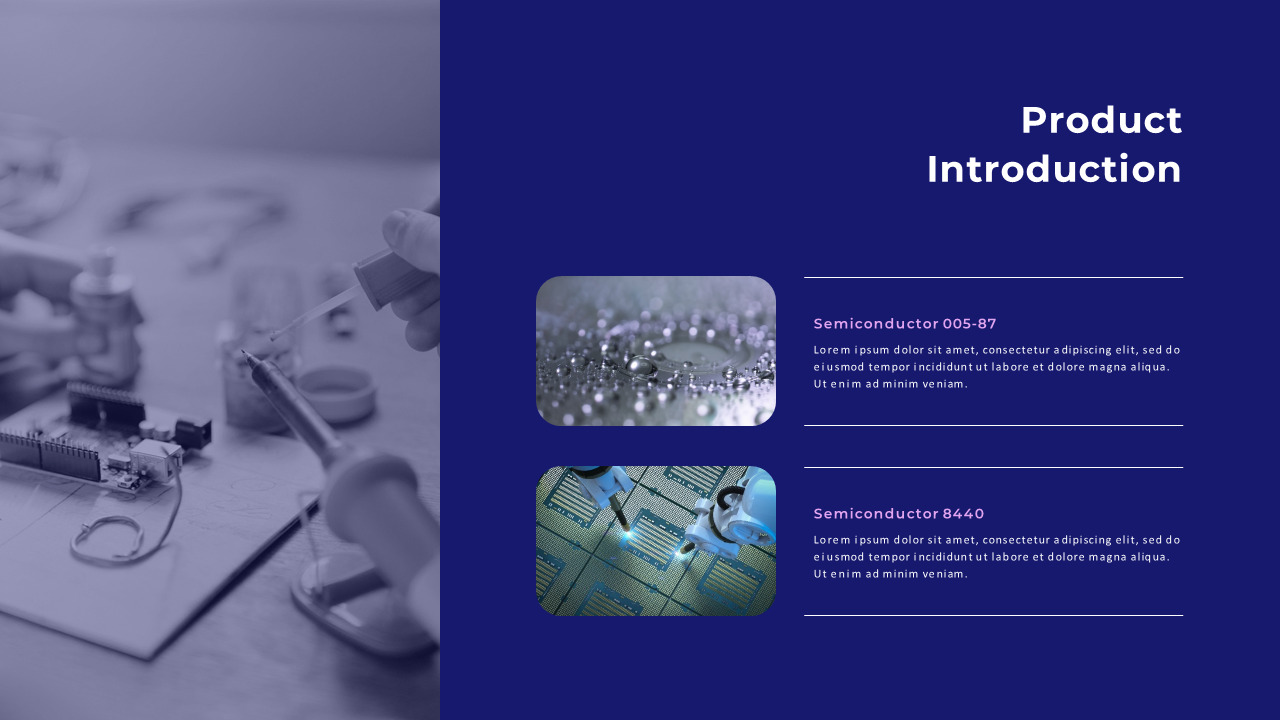 Semiconductor Investment Report plantillas de presentaci n