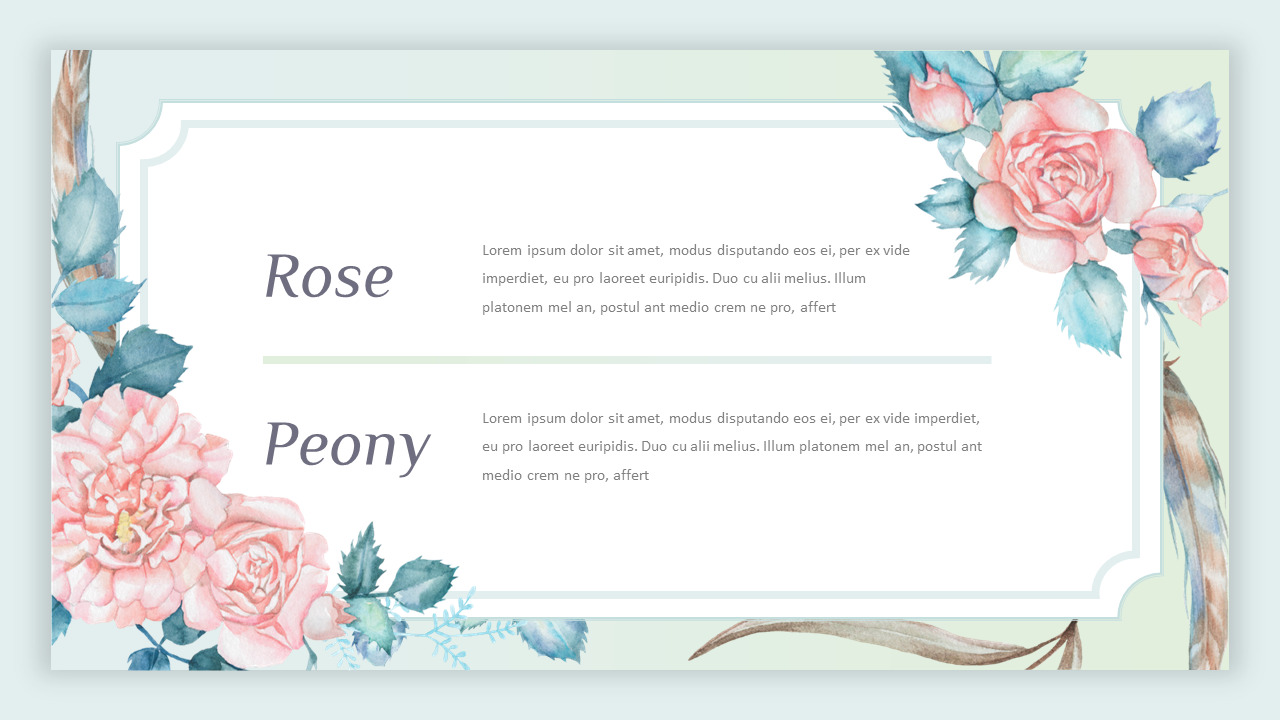 Spring Flowers Design pitch deck powerpoint templates
