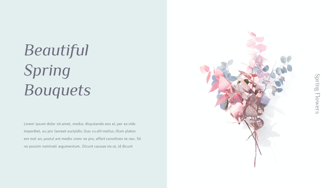 Spring Flowers Design pitch deck powerpoint templates