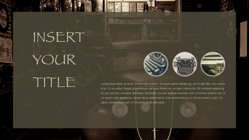 Vintage theme Keynote Presentation Template