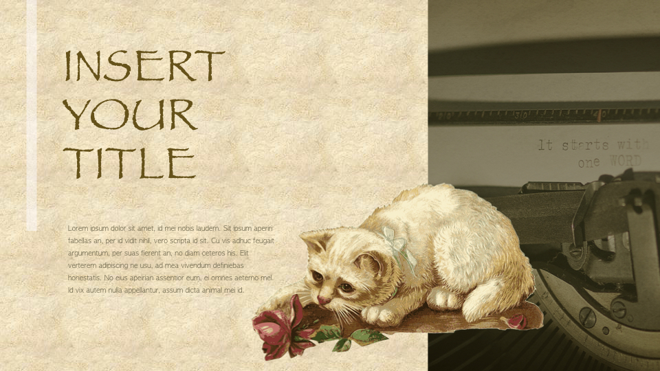Vintage theme Keynote Presentation Template
