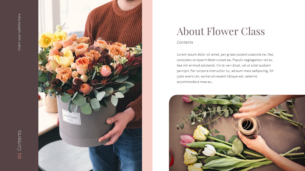 Floral Design Class Google Slides Templates|Lifestyle