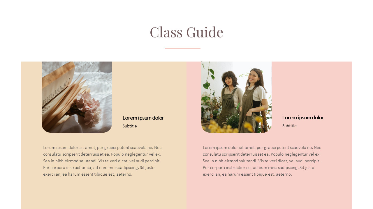 Floral Design Class Google Slides Templates|Lifestyle
