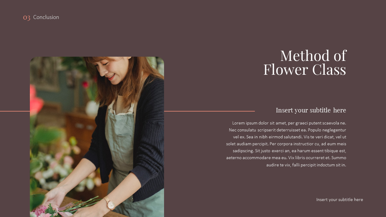 Floral Design Class Google Slides Templates|Lifestyle