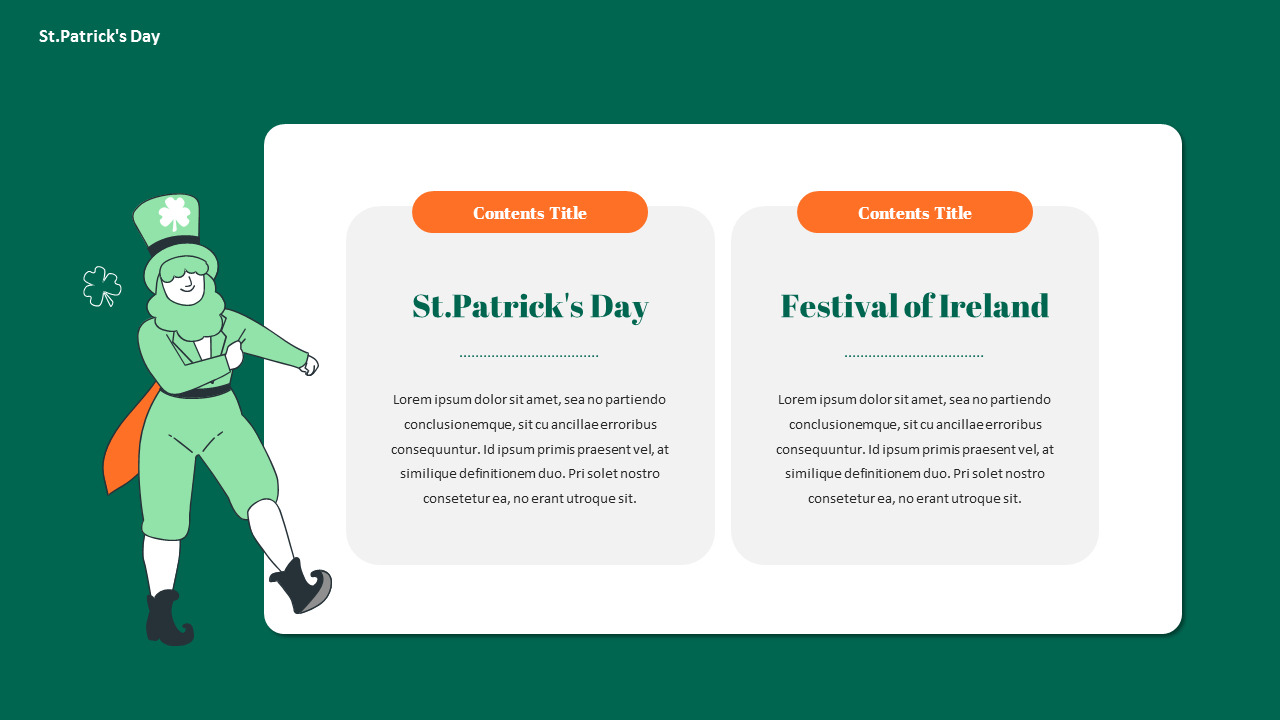Saint Patrick's Day google slides design