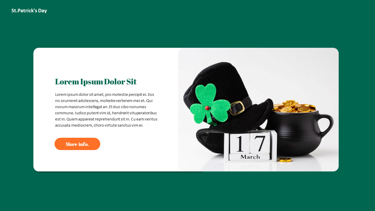 Saint Patrick's Day google slides design