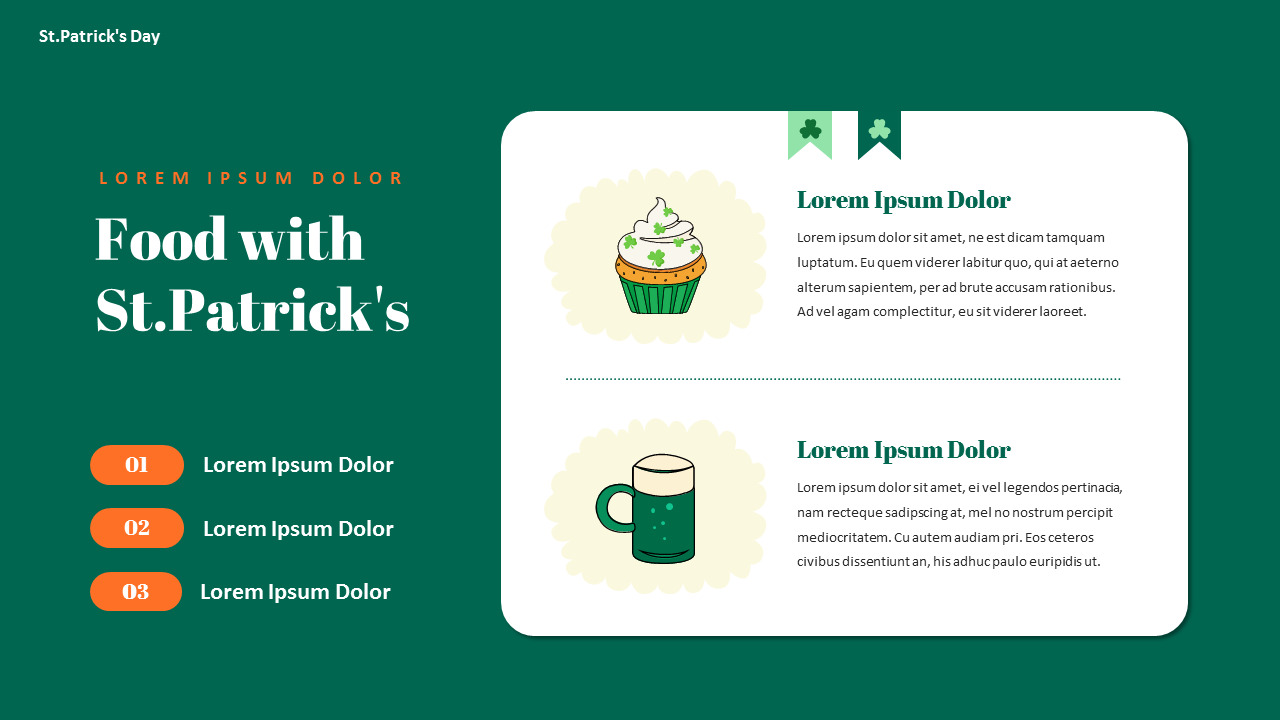 Saint Patrick's Day google slides design