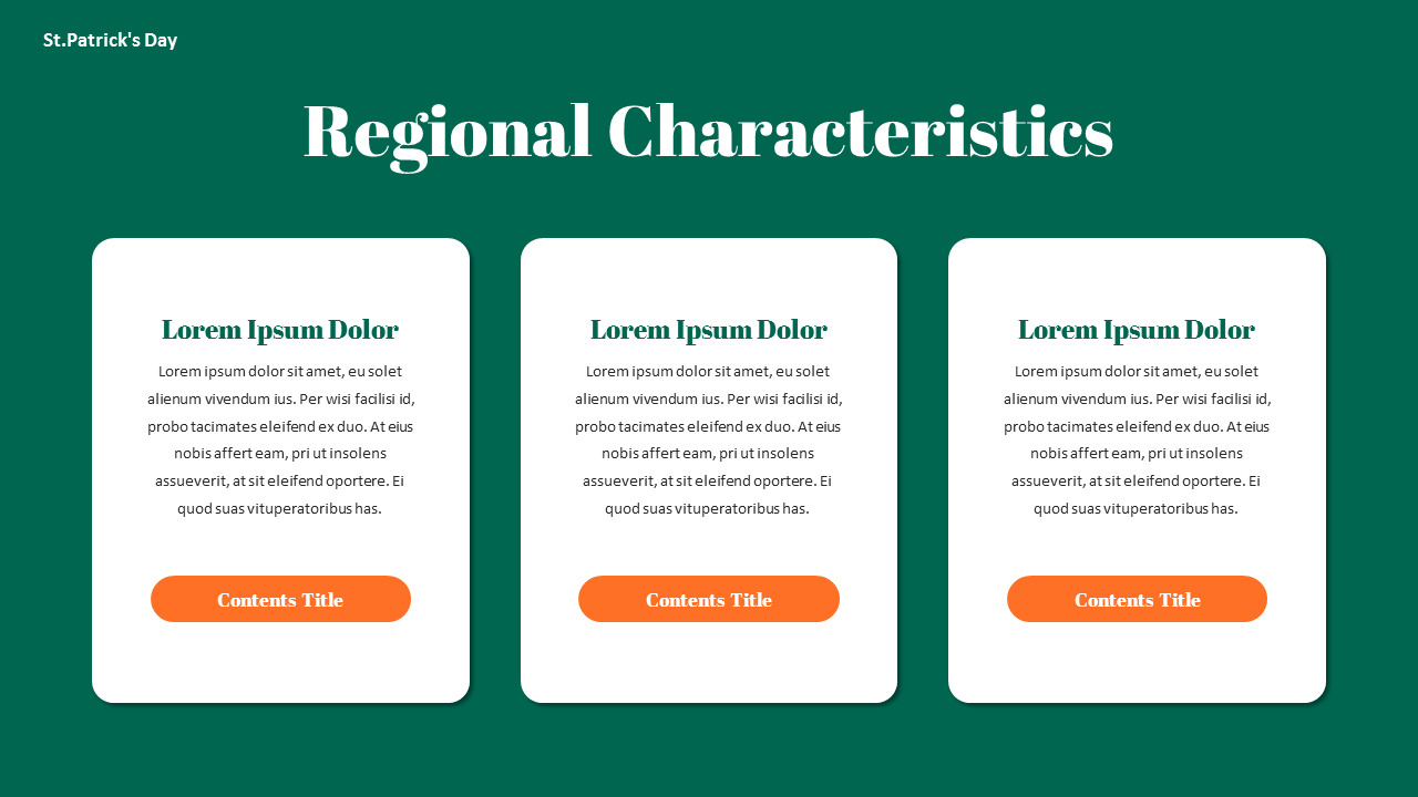 Saint Patricks Day google slides design